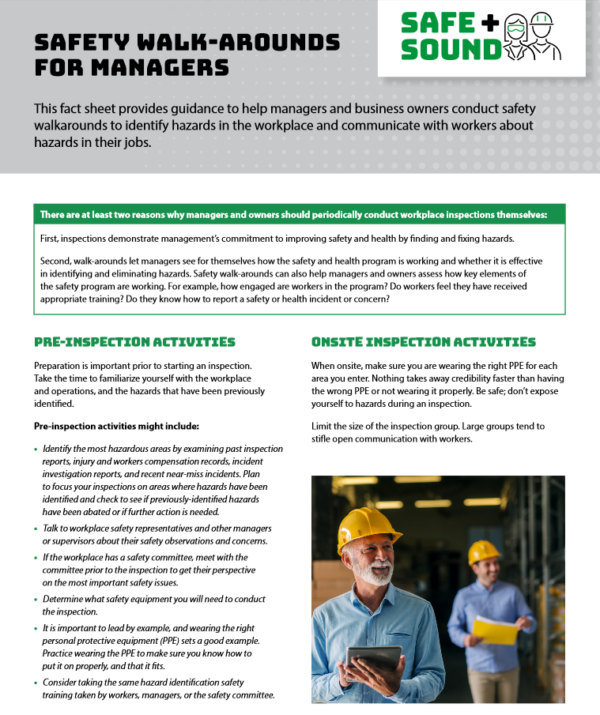 Boost Your Safety and Health Programs with a Safety Walk-Around for ...