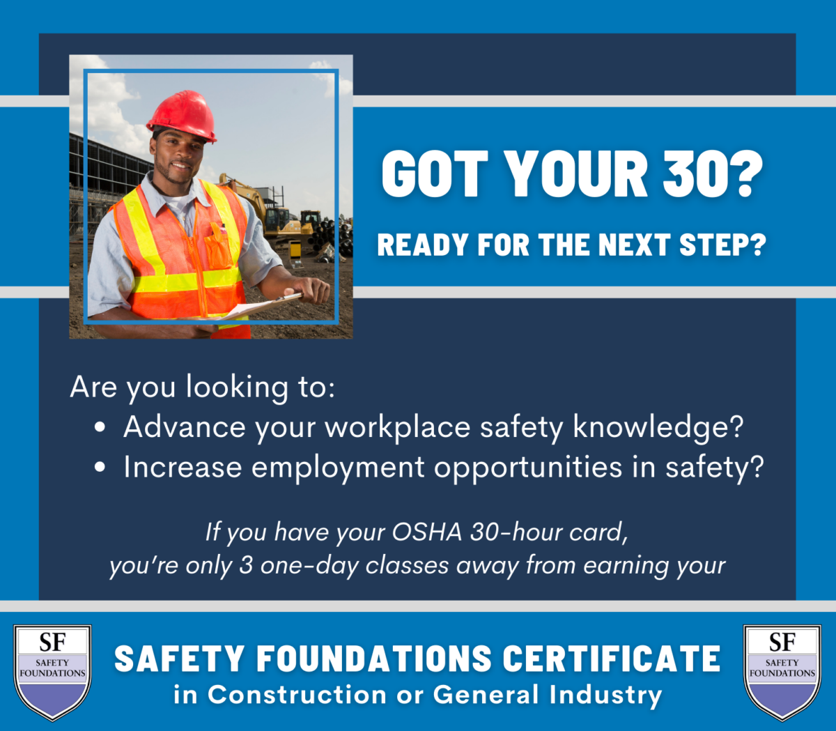 If You've Got Your 30... - OSHA Authorized Safety Training for the ...