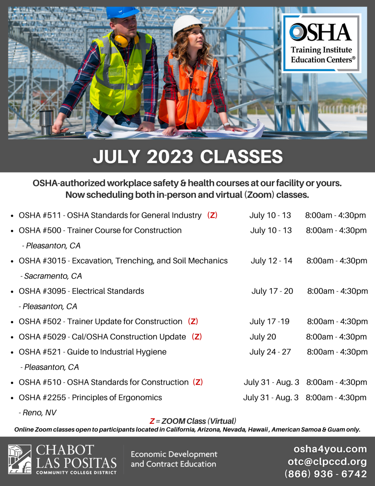 Home - OSHA Authorized Safety Training for the Workplace in California ...