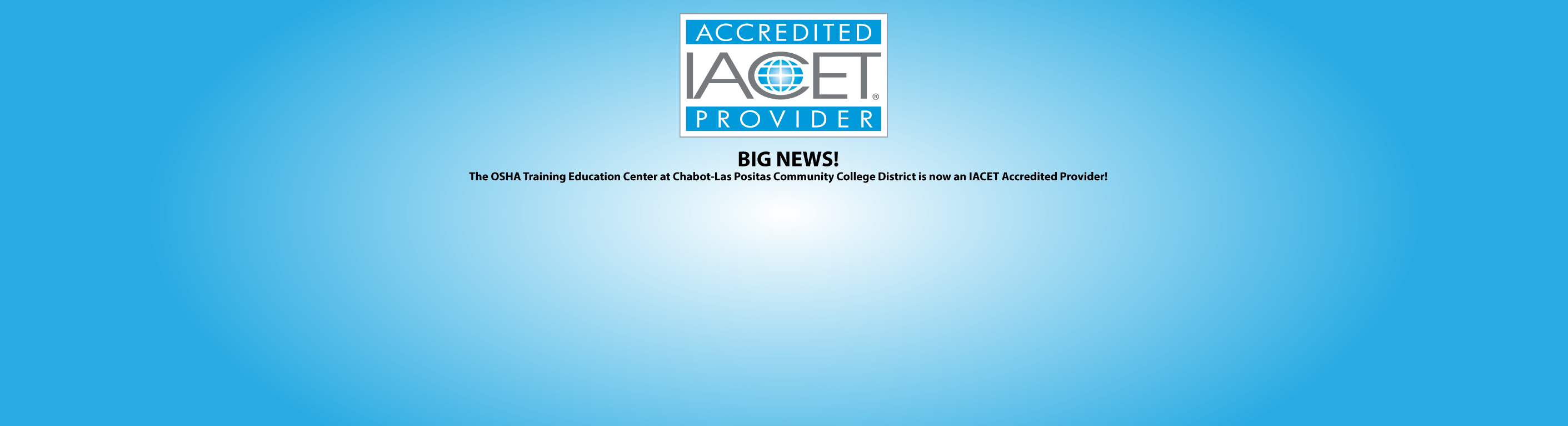 OSHA Training Institute Education Center | CLPCCD